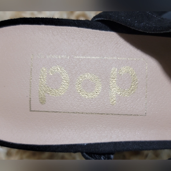 pop | Shoes | Pop Womens Black Heeled Pumps Sandals | Poshmark